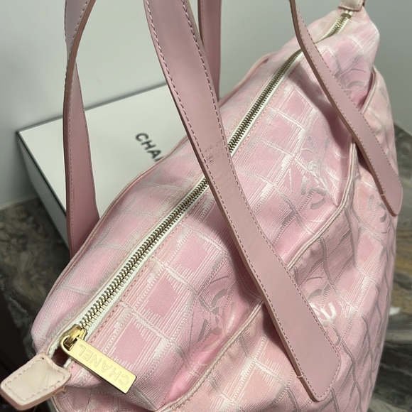 CHANEL | Bags | Chanel Authentic 827260 3x125x45pink Lg Bag Tote ...
